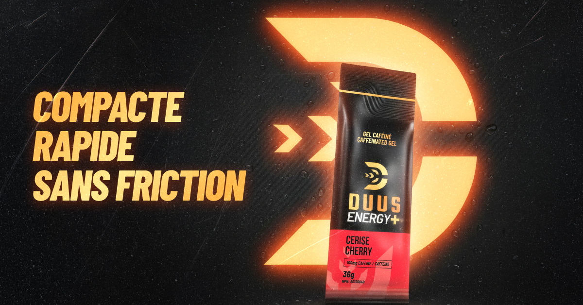 Duus Energy+ | Gel énergétique caféiné pour athlètes